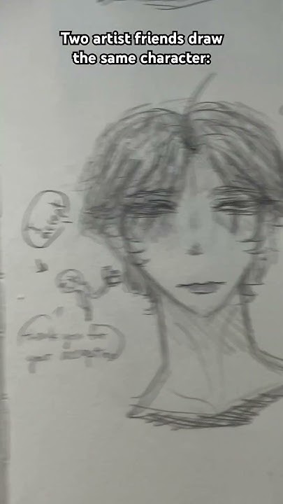 Two artist friends draw the same character: #art#artist#drawing#doodling#doodle#doodles# ...