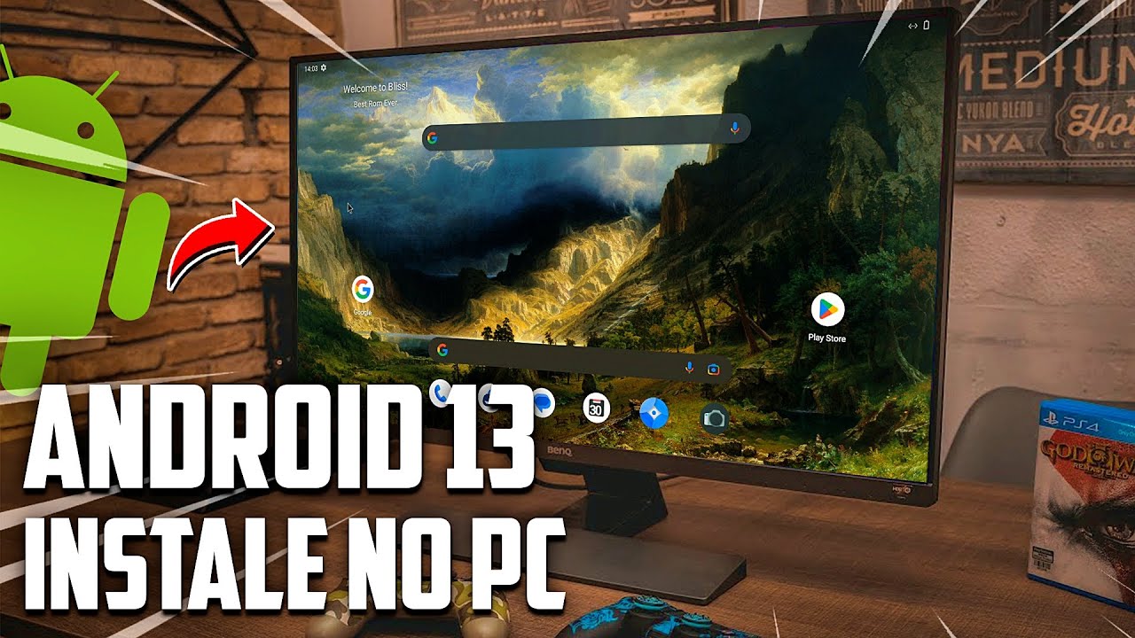 🤯ANDROID 13 NO PC! Como Instalar Direto no HD/SSD ! Bliss OS 16 - YouTube