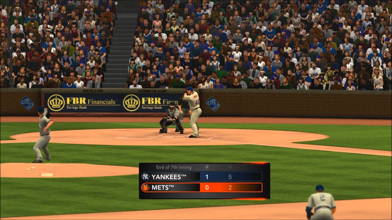MLB 2K13 Franchise (Y1,G16): New York Mets vs New York Yankees - YouTube