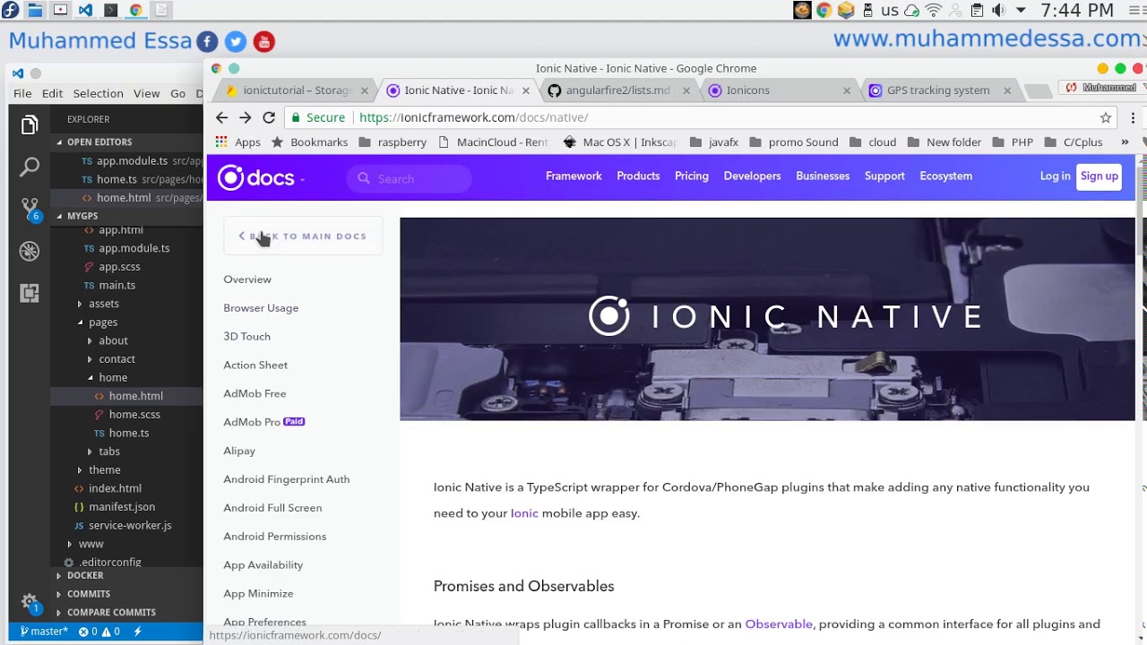 63 Ionic 3 GeoLocation GPS project - YouTube