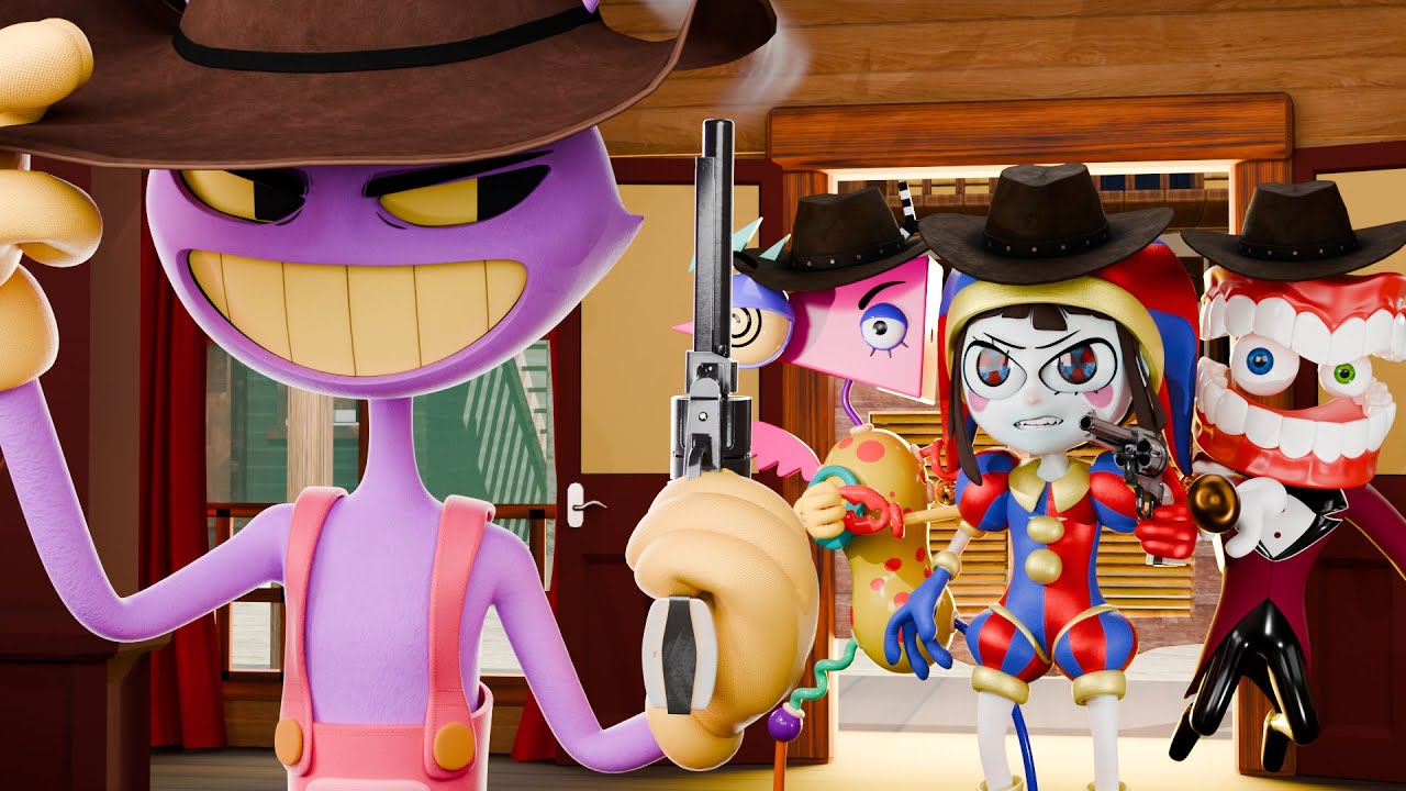 JAX AND POMNI ARE HAVING A DUEL?! (The Amazing Digital Circus Animation ...