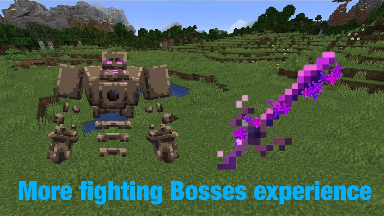 Boss shadow golem mod for Minecraft - YouTube