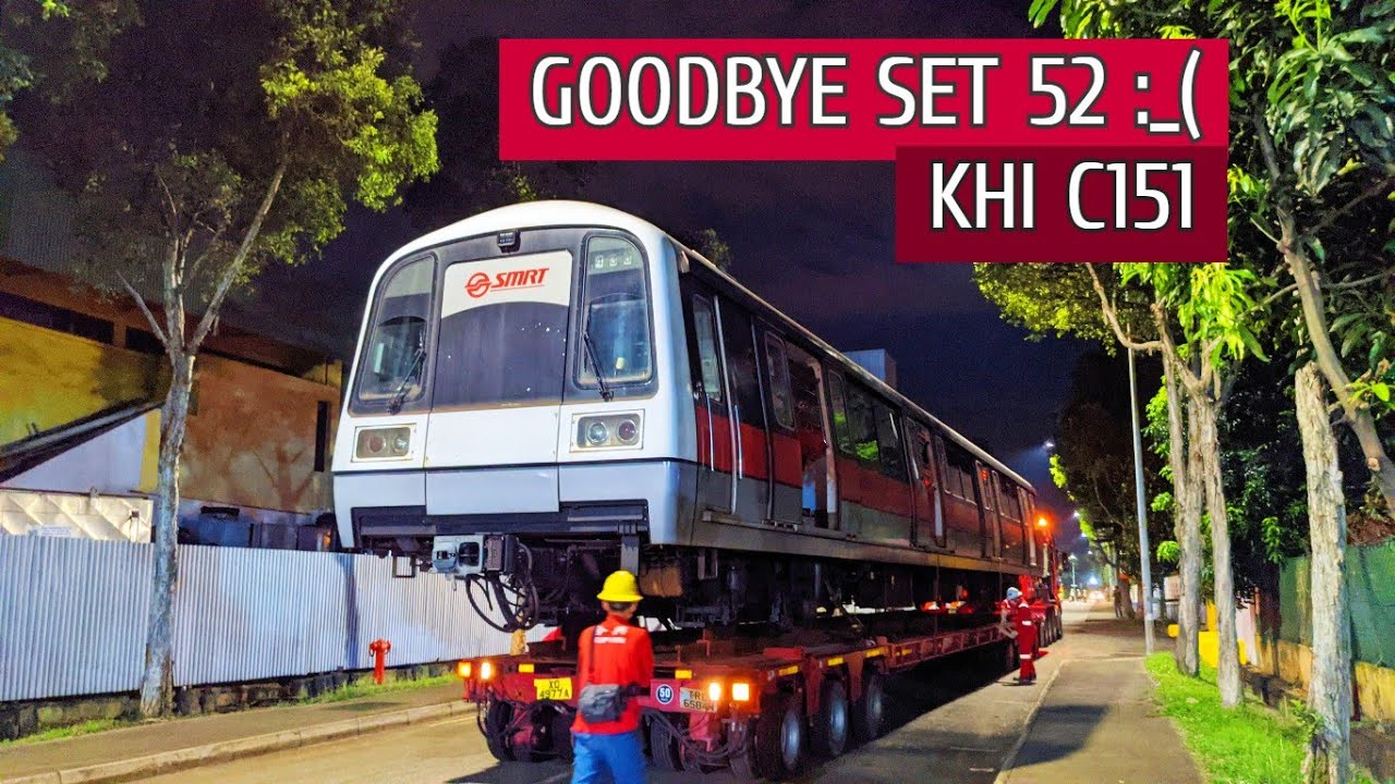 GOODBYE SET 52! | Kawasaki Heavy Industries C151 getting towed for ...