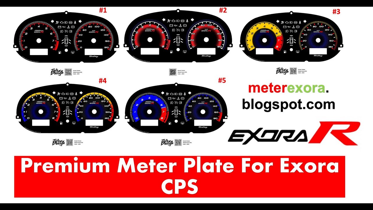 Proton Exora R Meter Plate / Cluster (Model CPS) - YouTube