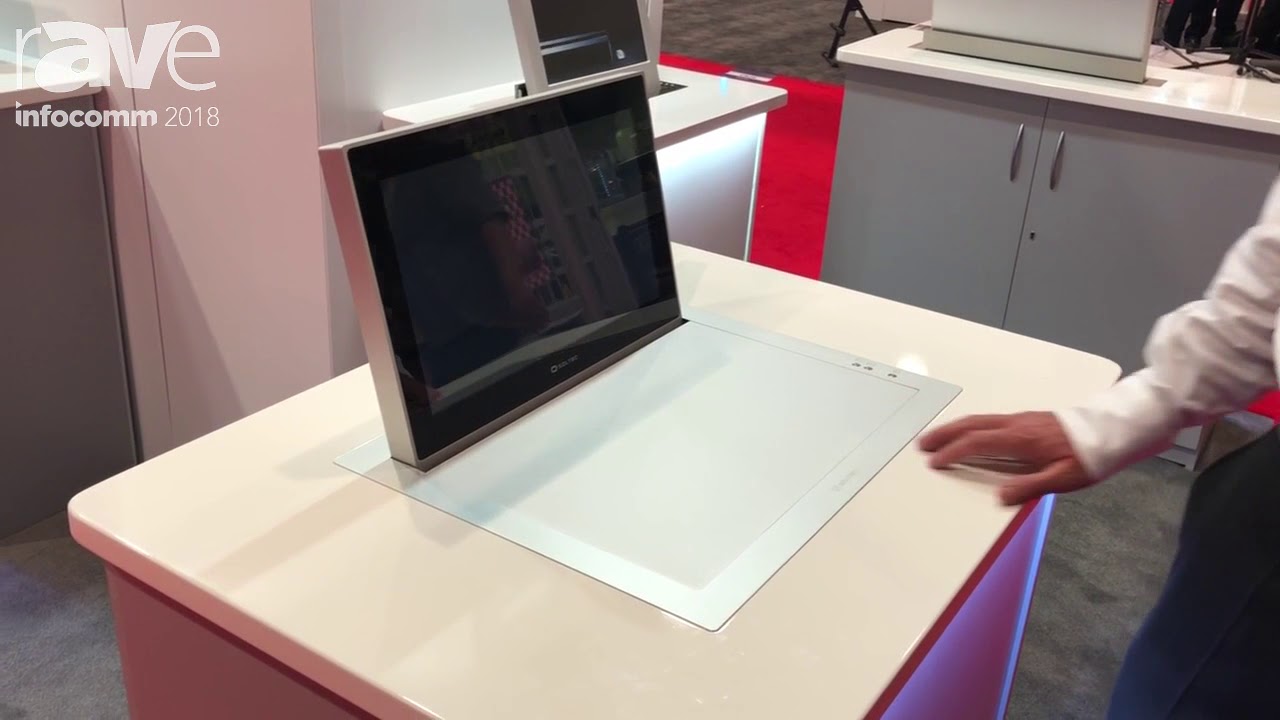 InfoComm 2018: Soltec Demos the Foldable Motorized Monitor - YouTube