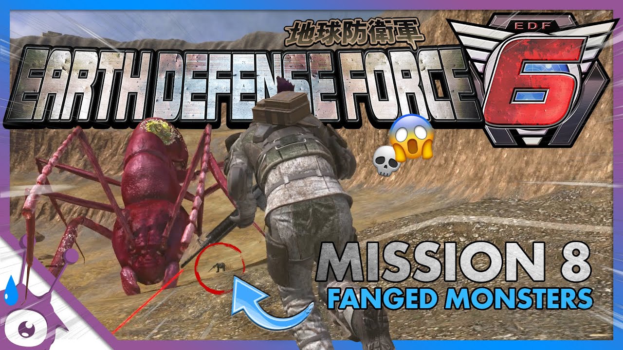 Earth Defense Force 6 - Mission 8 (English Version) - Fanged Monster ...