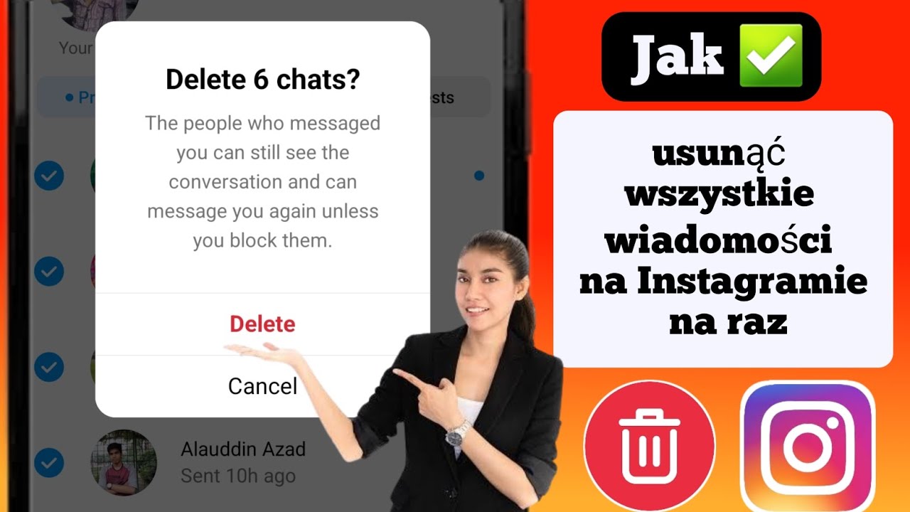 Jak usunąć wszystkie wiadomości na Instagramie na raz - 2024 - YouTube