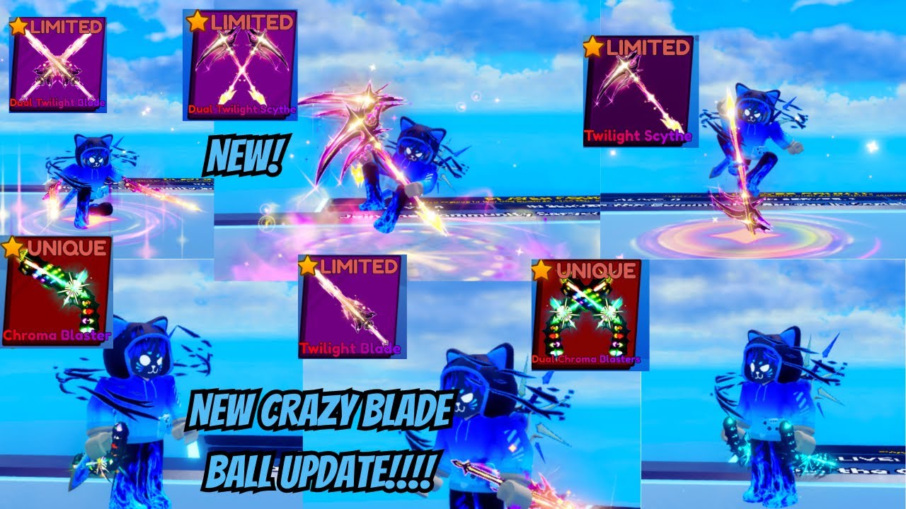 🔥EVERYTHING IN NEW ROBLOX BLADE BALL UPDATE! Plus TWILIGHT BLADE ...