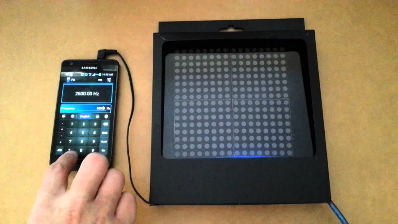 Bi-color LED Matrix Spectrum Visualizer Test - jolliFactory - YouTube