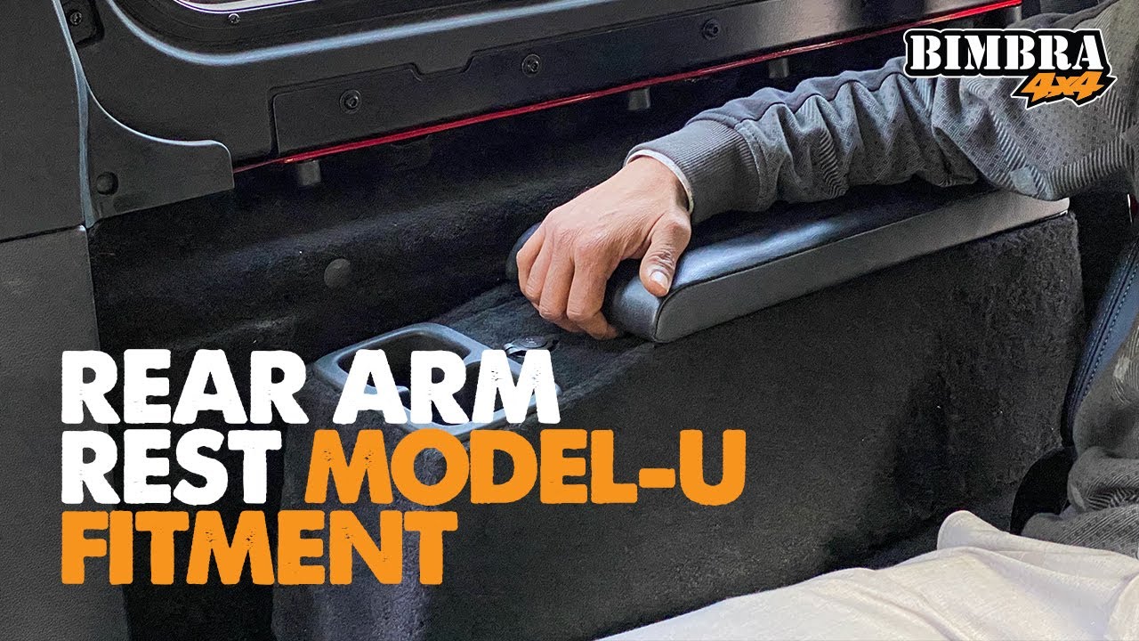 Rear Arm Rest Model U Fitment on Mahindra Thar - YouTube