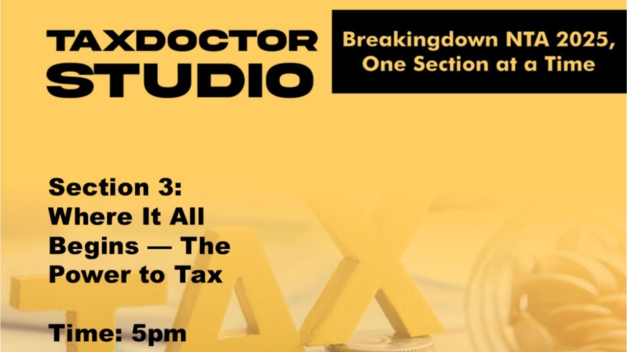 Section 3: Where It All Begins — The Power to Tax. Find out how govt ...