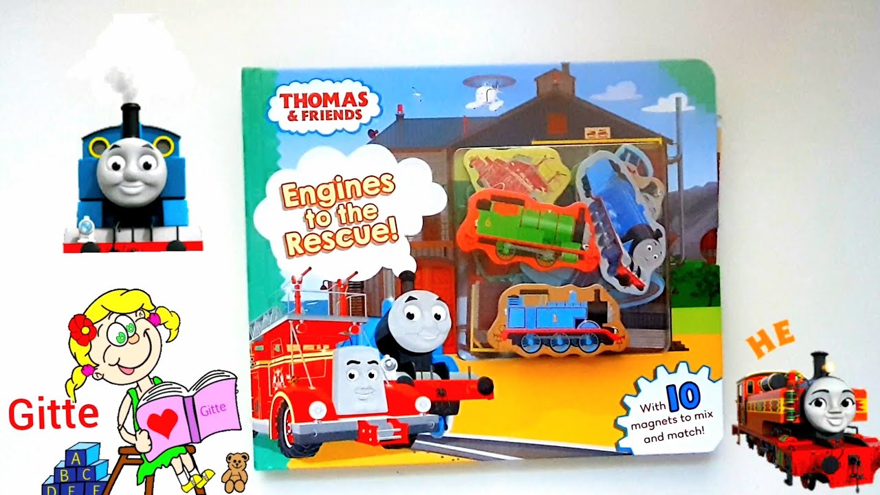 Thomas and Friends Magnet Book| Engines to the Rescue | Read Alou story ...