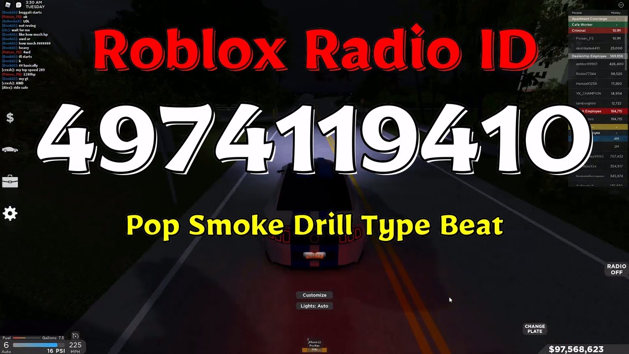 Pop Smoke Drill Type Beat Roblox Code - YouTube