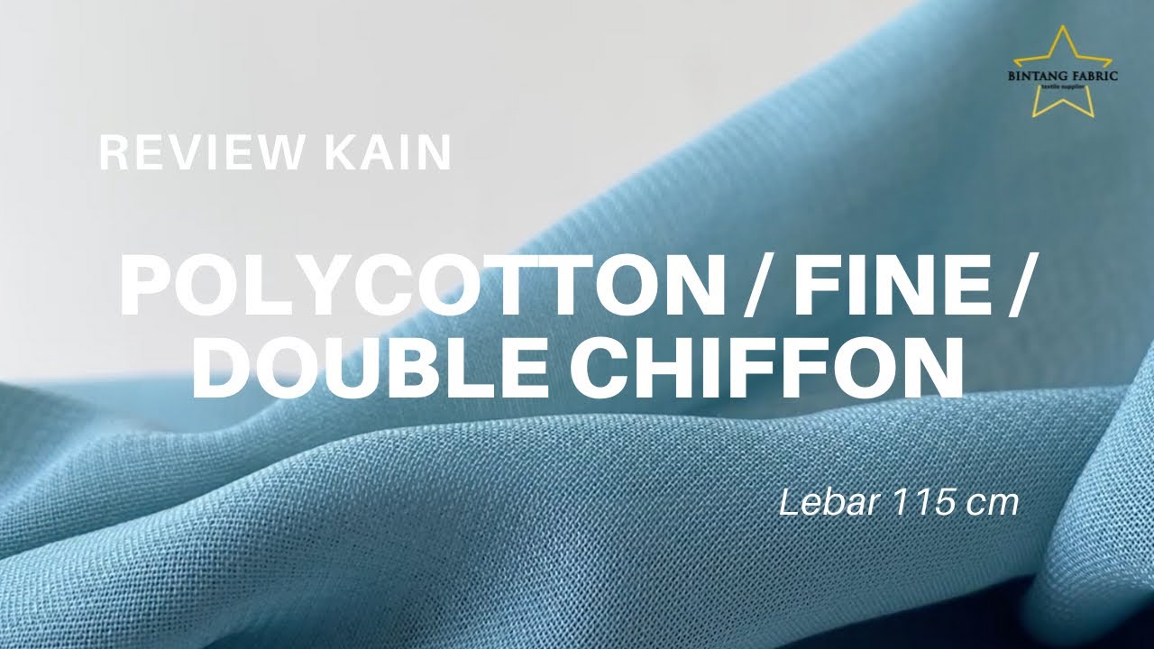 Detail Bahan Kain Polycotton/Fine/Bella Square/Double Chiffon - YouTube