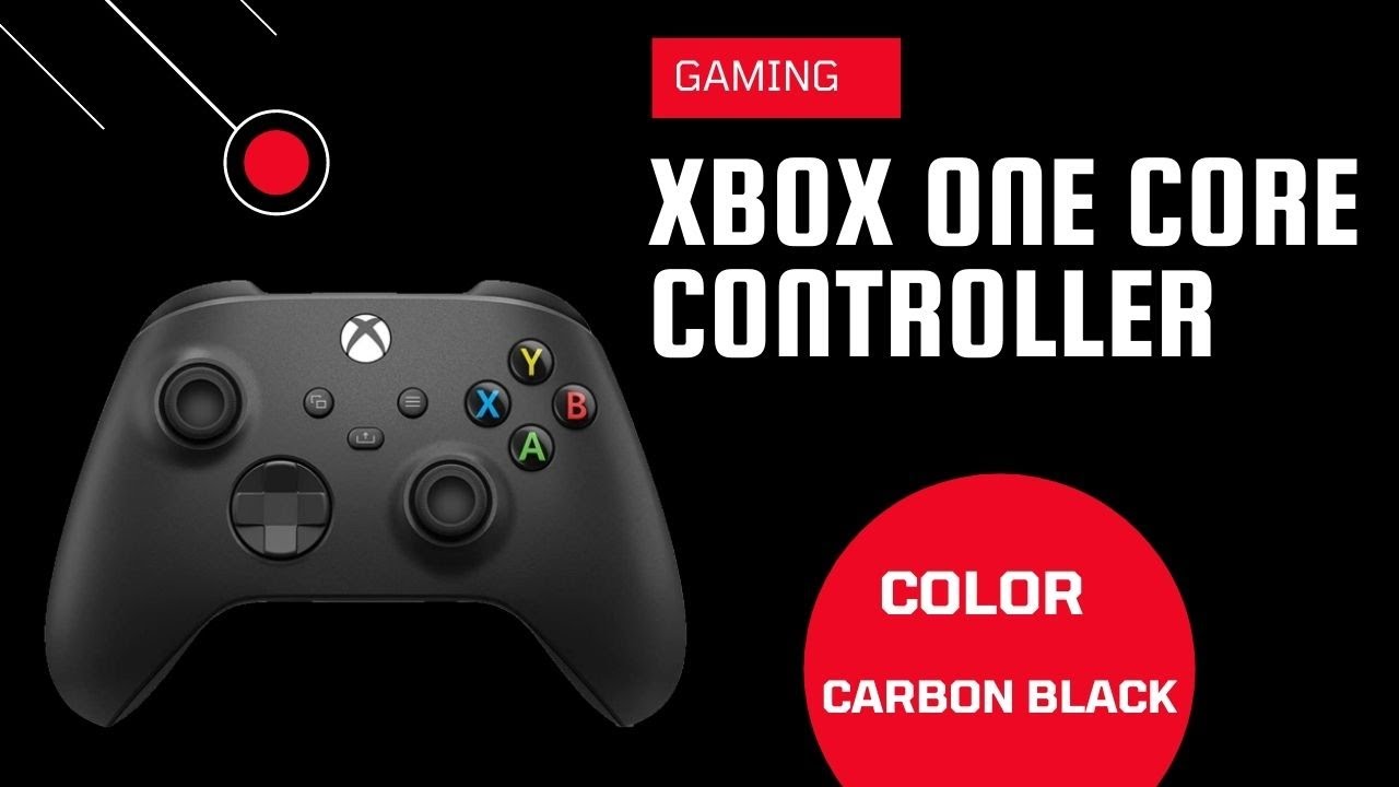 Xbox One Core Controller - Carbon Black | Microsoft xbox | Xbox Series ...