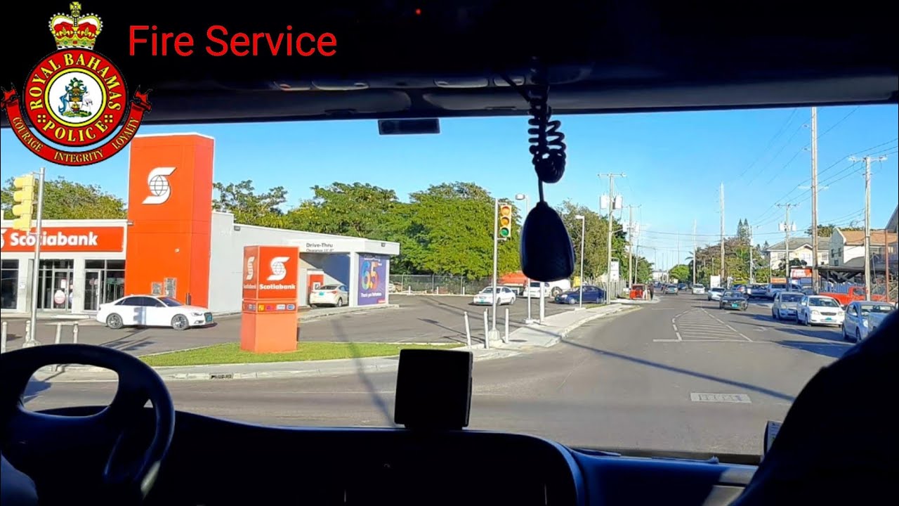 Ride-Along Bahamas Fire Service Delta 18 Responding and On Scene - YouTube