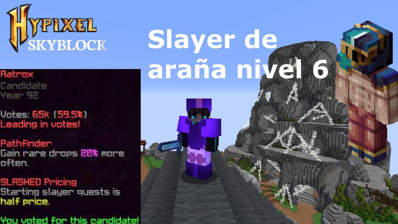 Tarantula Armor armadura OP y Mayor Aatrox Hypixel skyblock - YouTube