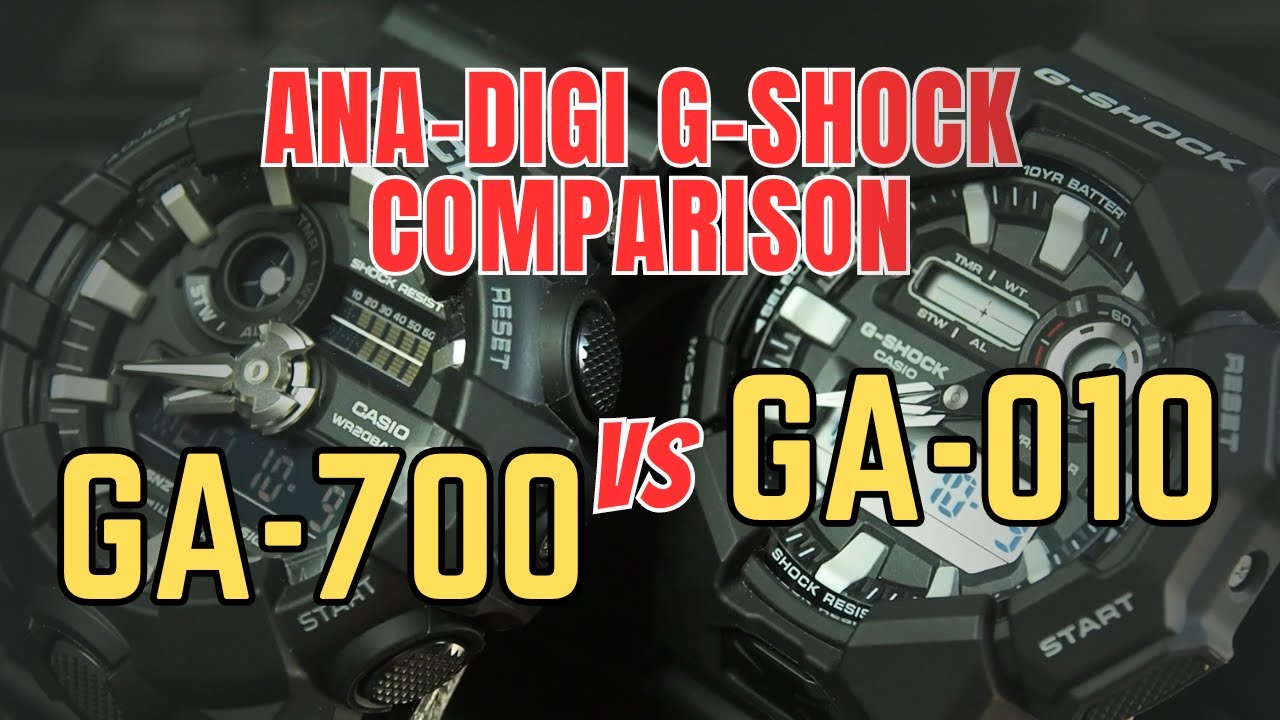 Anadigi G-Shock Comparison: GA-700 vs GA-010 , Casio GShock 2024, is it ...