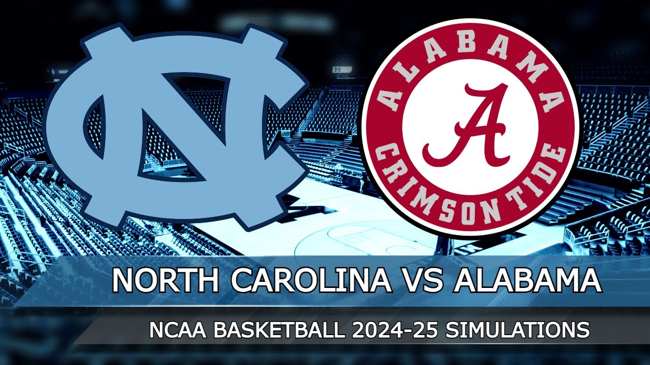 North Carolina vs Alabama - NCAA Basketball 12/4/2024 Full Game ...