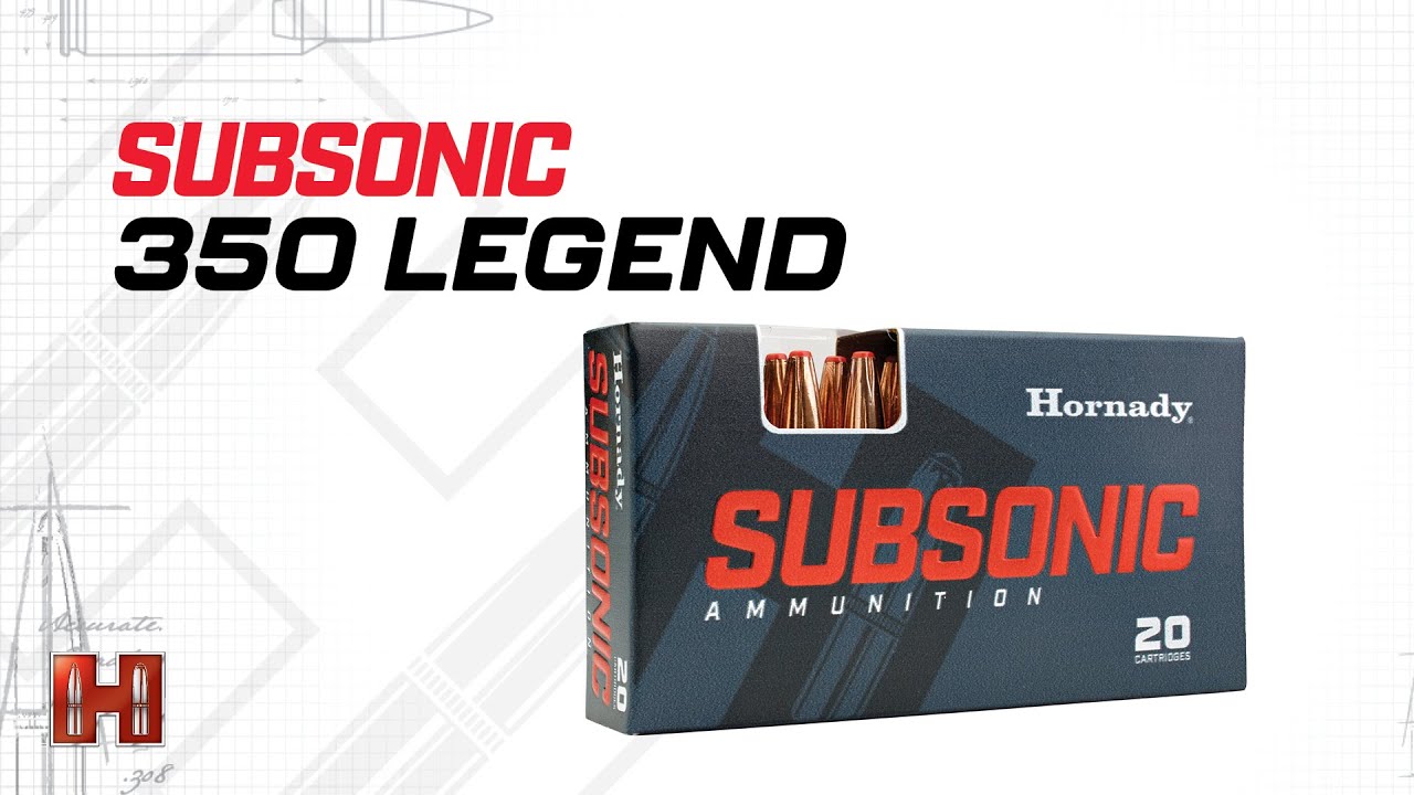 350 Legend Subsonic Ammunition - YouTube