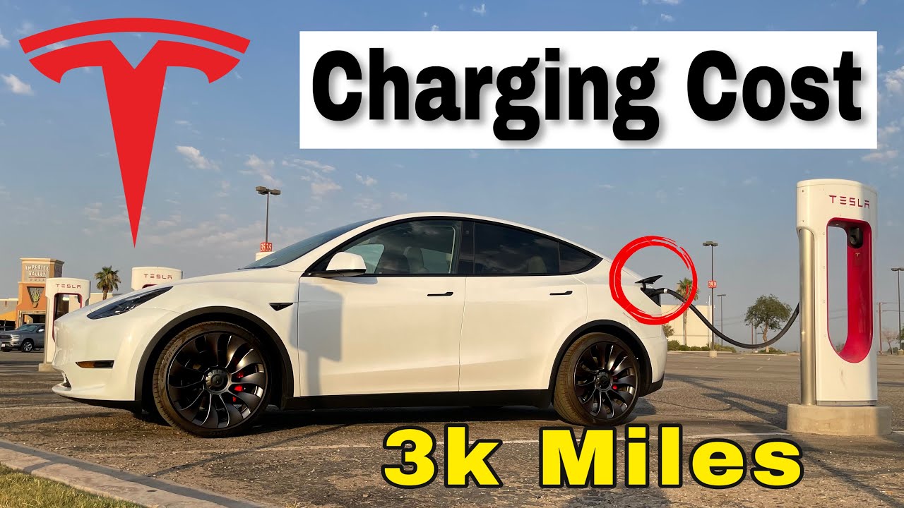 Tesla Model Y Cost to charge #Tesla #EV #teslamodely - YouTube