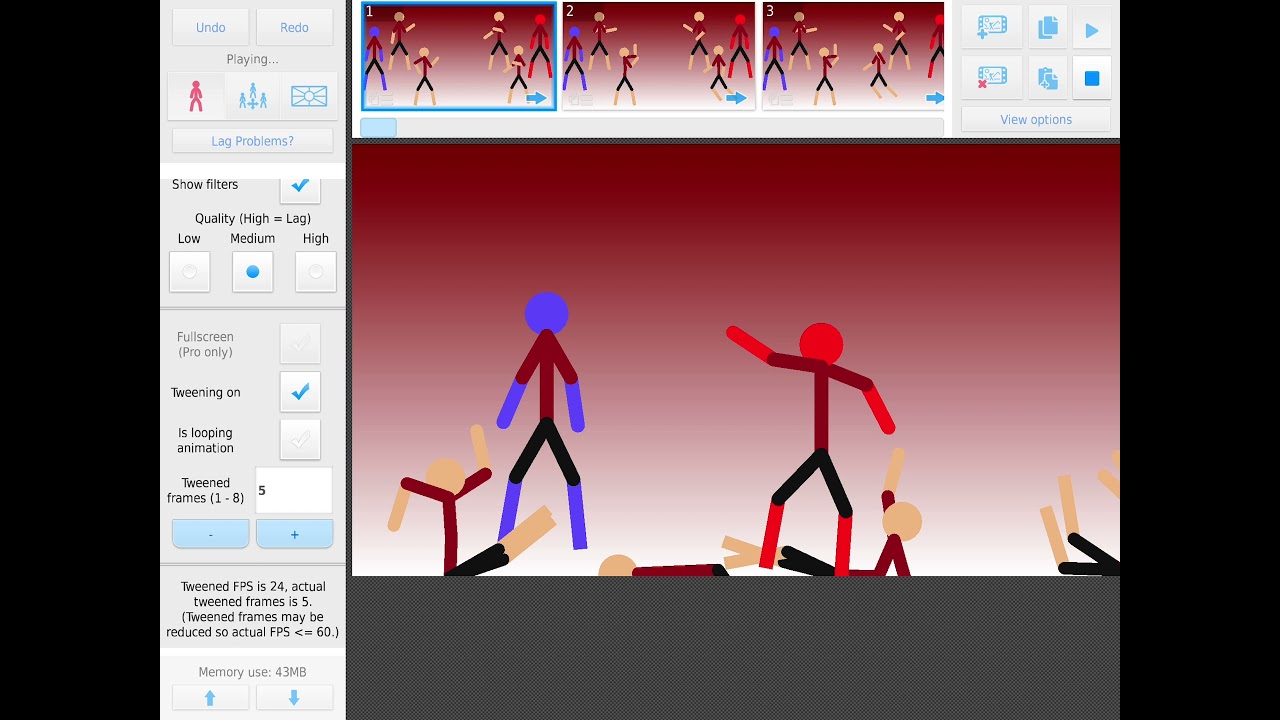 Blue vs red (stickmin fighting part2) - YouTube