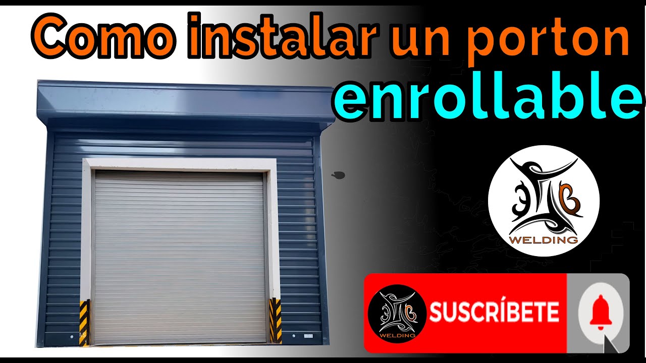 Cómo instalar un portón enrollable o de esterillas - YouTube