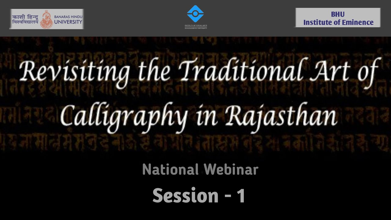 Revisiting the Traditional Art of Calligraphy in Rajasthan| National ...