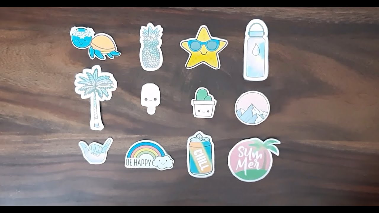 make-stickers-without-sticker-paper-or-parchment-paper-youtube
