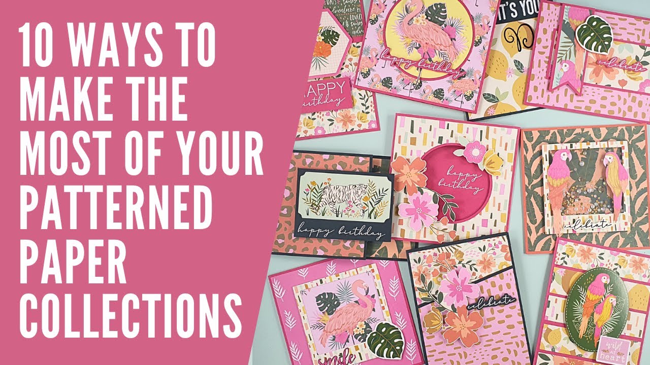 10 Ways to Show Off Your Beautiful Patterned Paper Collections - YouTube