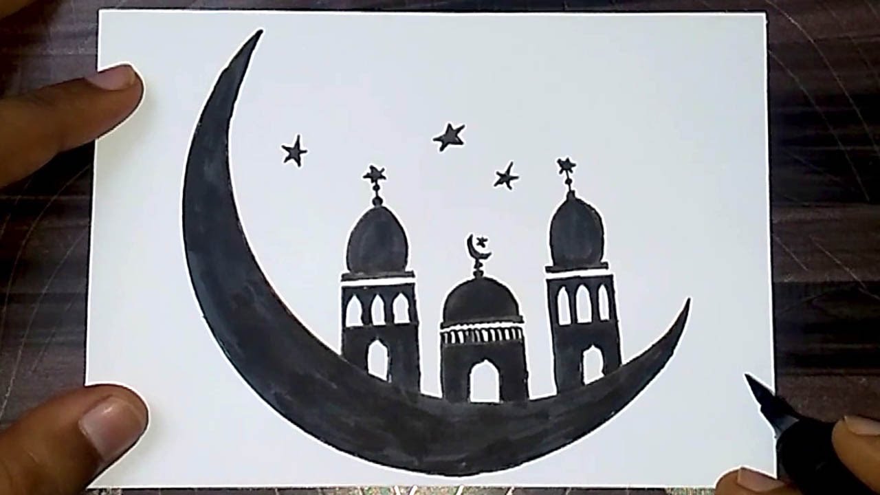 Milad Un Nabi Drawing | How To Draw Milad Un Nabi Poster - YouTube