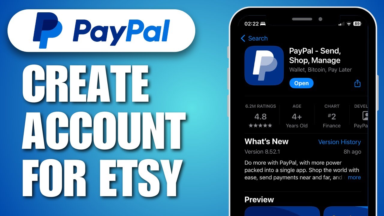 How to Create Paypal Business Account for Etsy - YouTube