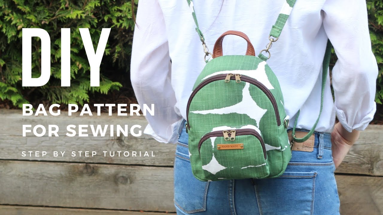 Mini Bag Pattern for Sewing, [Part 3] Make and Attach the D-rings (1642 ...