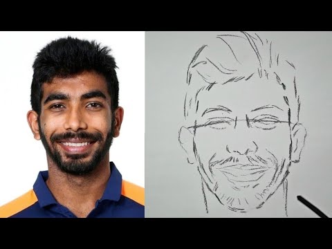 how to draw a portrait / full step by Step Tutorial / Drawing Jasprit ...