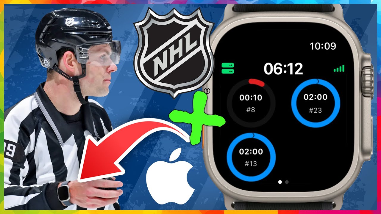 Why NHL Referees wear an Apple Watch this season - YouTube