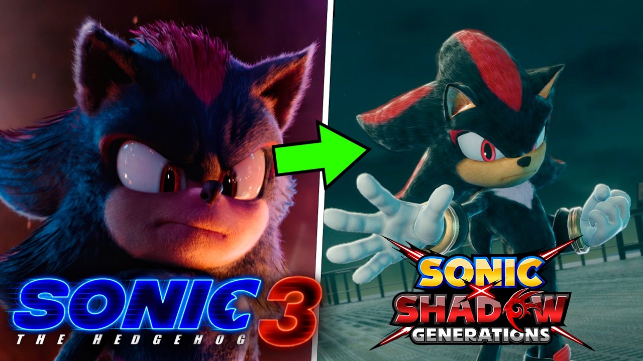 Sonic 3 o Filme - Shadow do Filme no Sonic X Shadow generations DLC ...