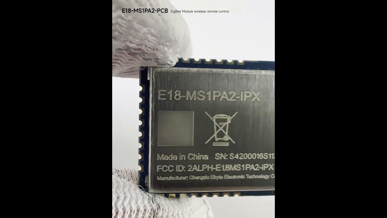 E18-MS1PA2-PCB low cost zigbee wireless module - YouTube