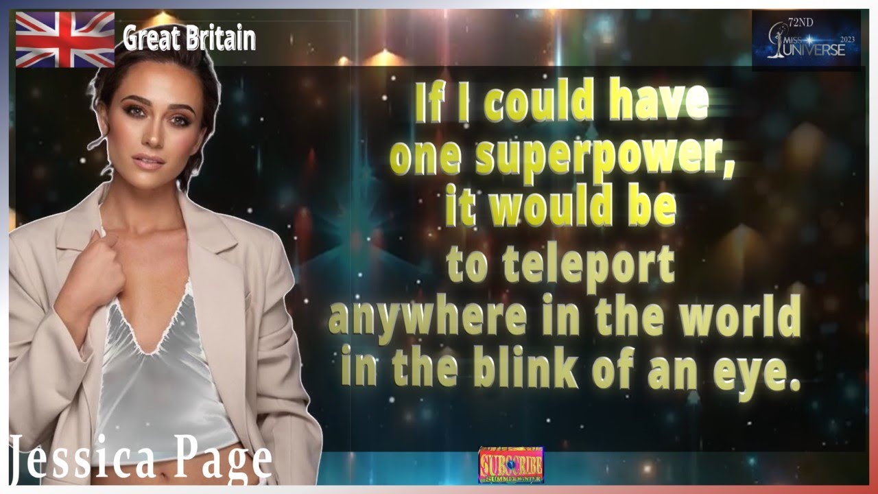 Miss Universe 2023 | Great Britain | Jessica Page - YouTube