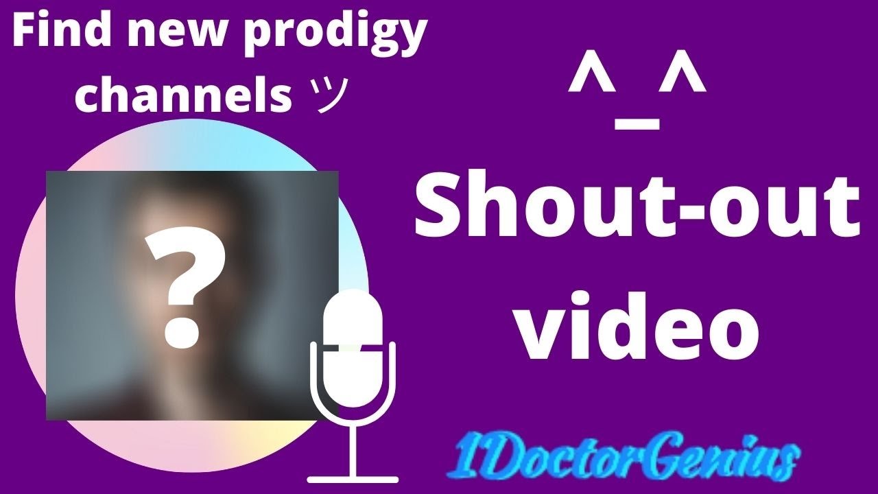 Humongous shout out video| Find new Prodigy Math Game and Gaming ...