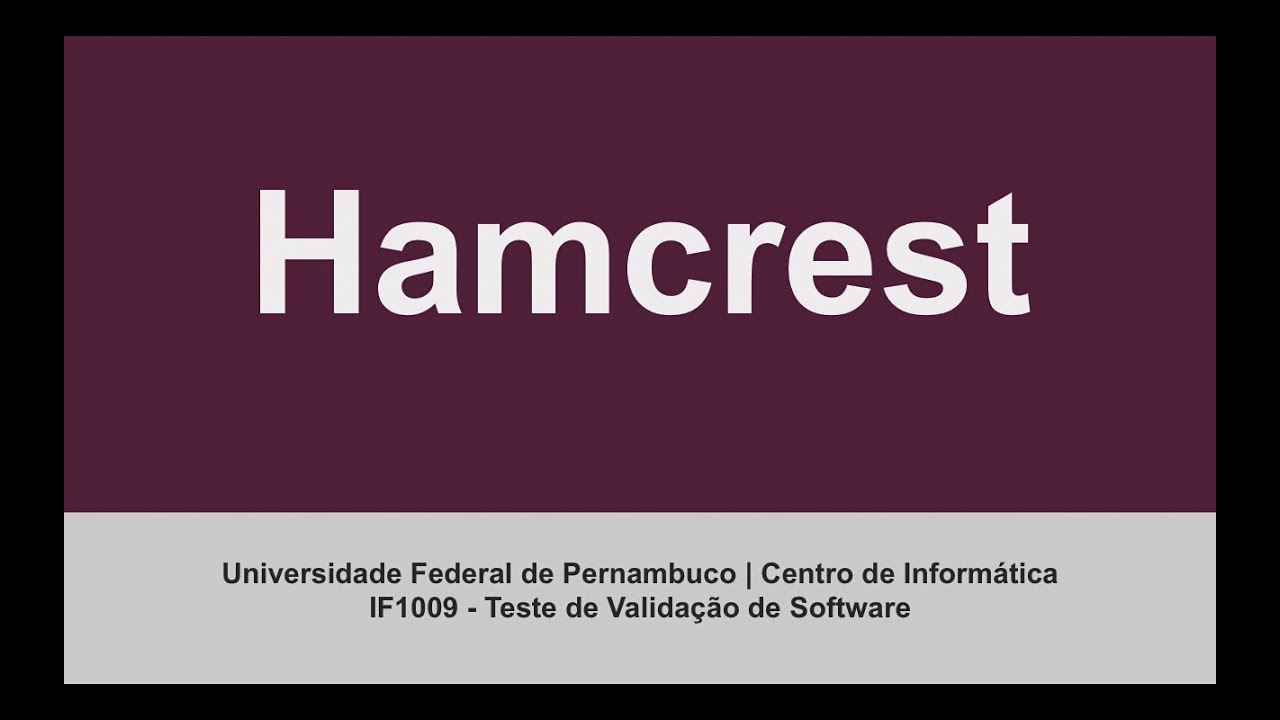 Teste de Software - Hamcrest - YouTube