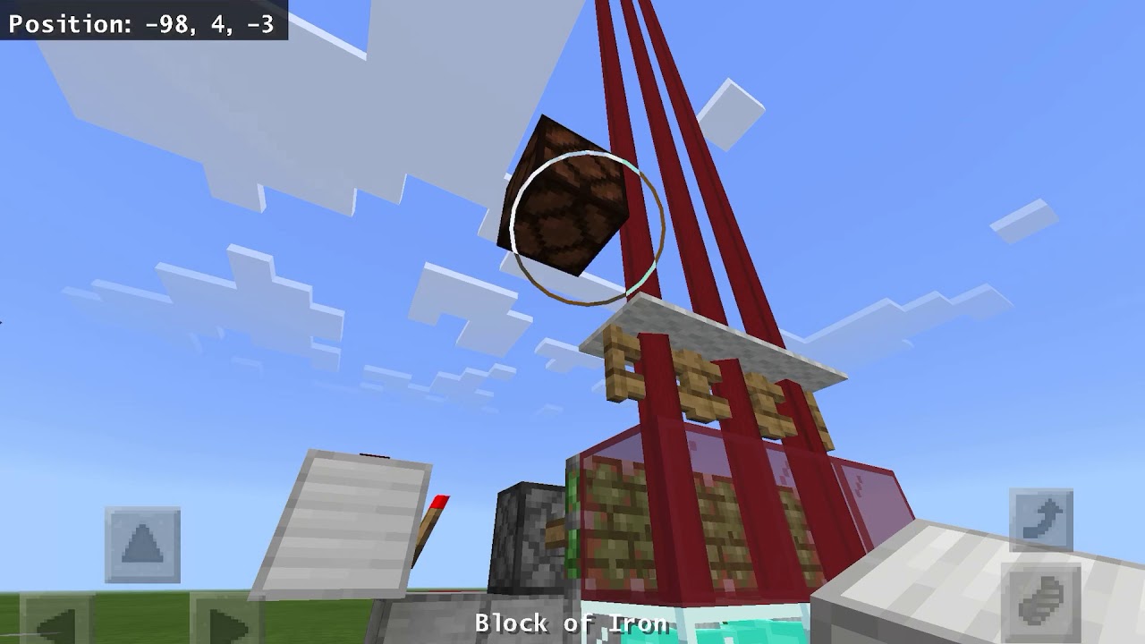 Simple Minecraft PE Beacon door - YouTube