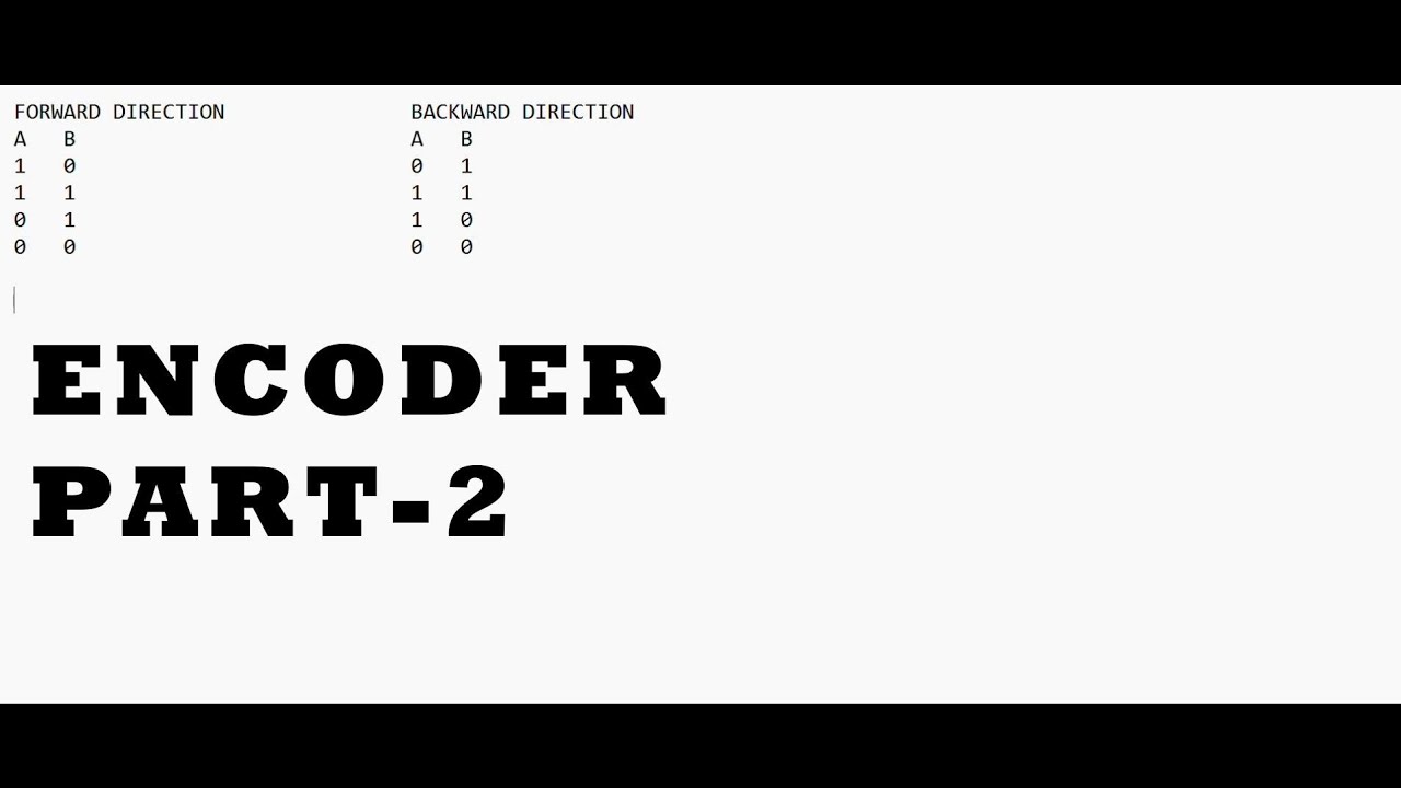ENCODER PART -2 | HOW TO CONVERT ENCODER PIN VALUES TO PATTERNS | BY ...