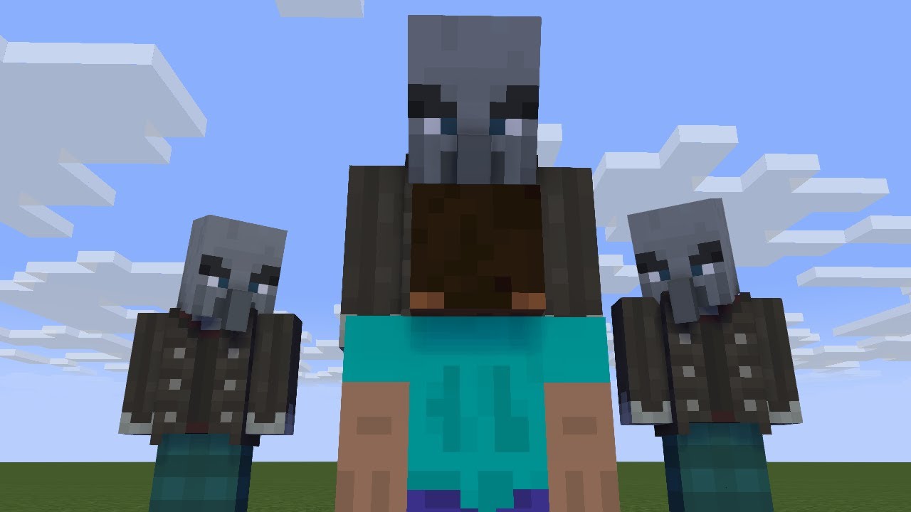 minecraft animation (steve vs illager army) - YouTube