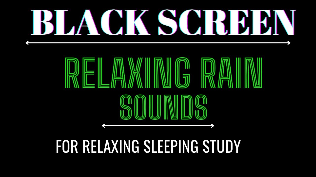 Heavy Rain To Sleep Immediately - Rain Sounds for Sleeping Black Screen ...