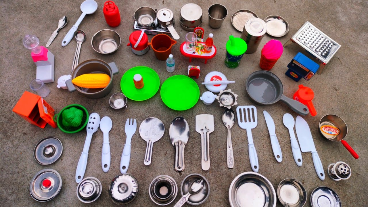 DIY Unboxing Amazing Mini Kitchen Set Mini Latest Steel And Plastic ...