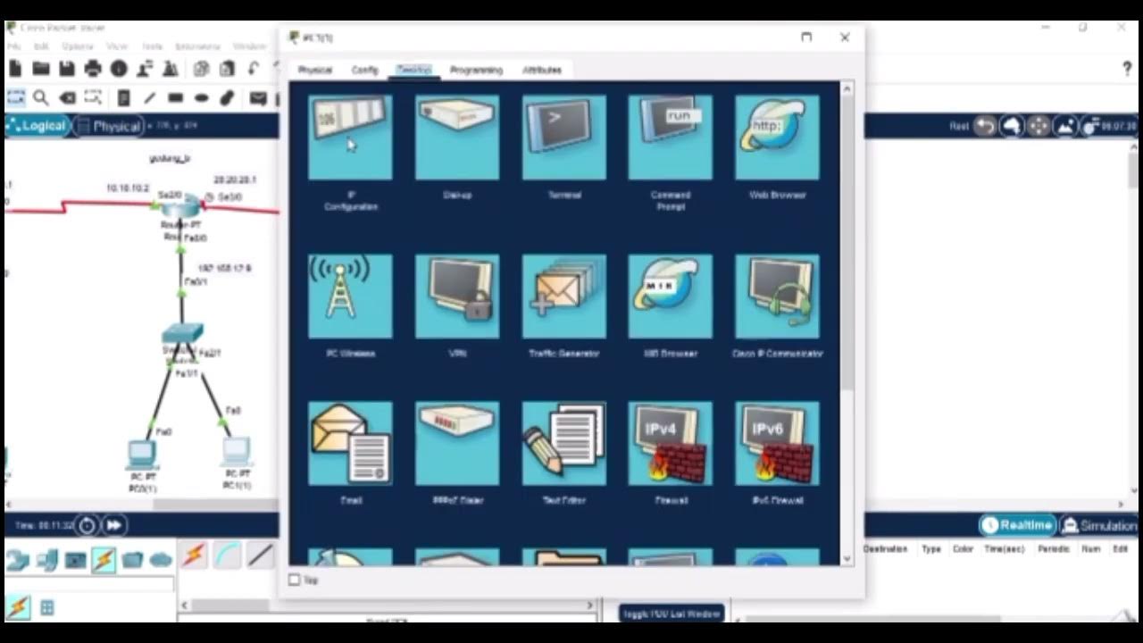 Cara Konfigurasi Routing Static dengan : 3 Router, 3 Switch, 6 Pc - YouTube