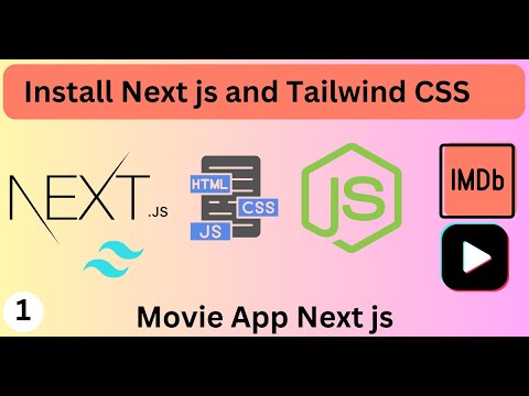 How to Install Next js and Tailwind CSS and Create the Fist Template - YouTube