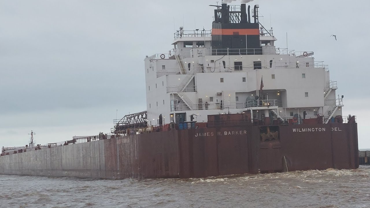 James R Barker and the Barker bark. James R Barker arriving to load at ...