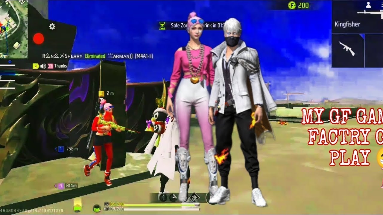 NINJA GAMING FF ME MY GF IN FACTRY IN GAME PLAY 😁 - YouTube