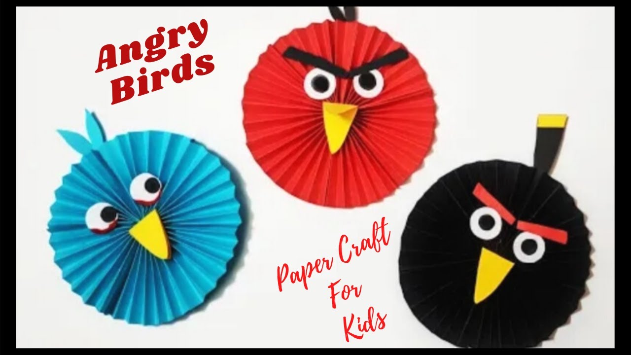 How To Make A Paper angry Bird / Angry Birds Paper Folding Origami ...